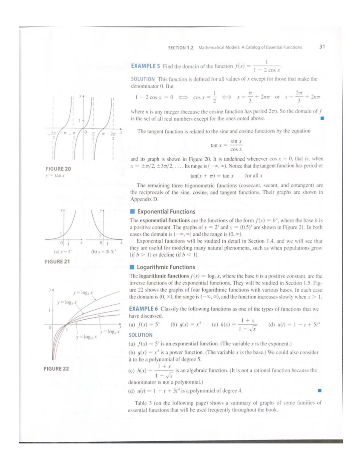 Mathematical Models and Essential Functions: Section 1.2 Overview - Studocu