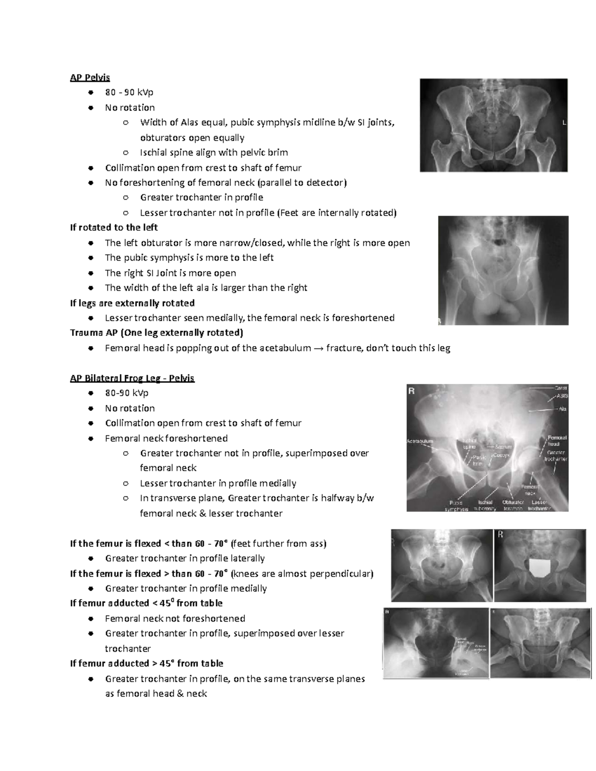 AP Pelvis & Hip Imaging Techniques - Medradsc 2H03 Radiographic Skills ...