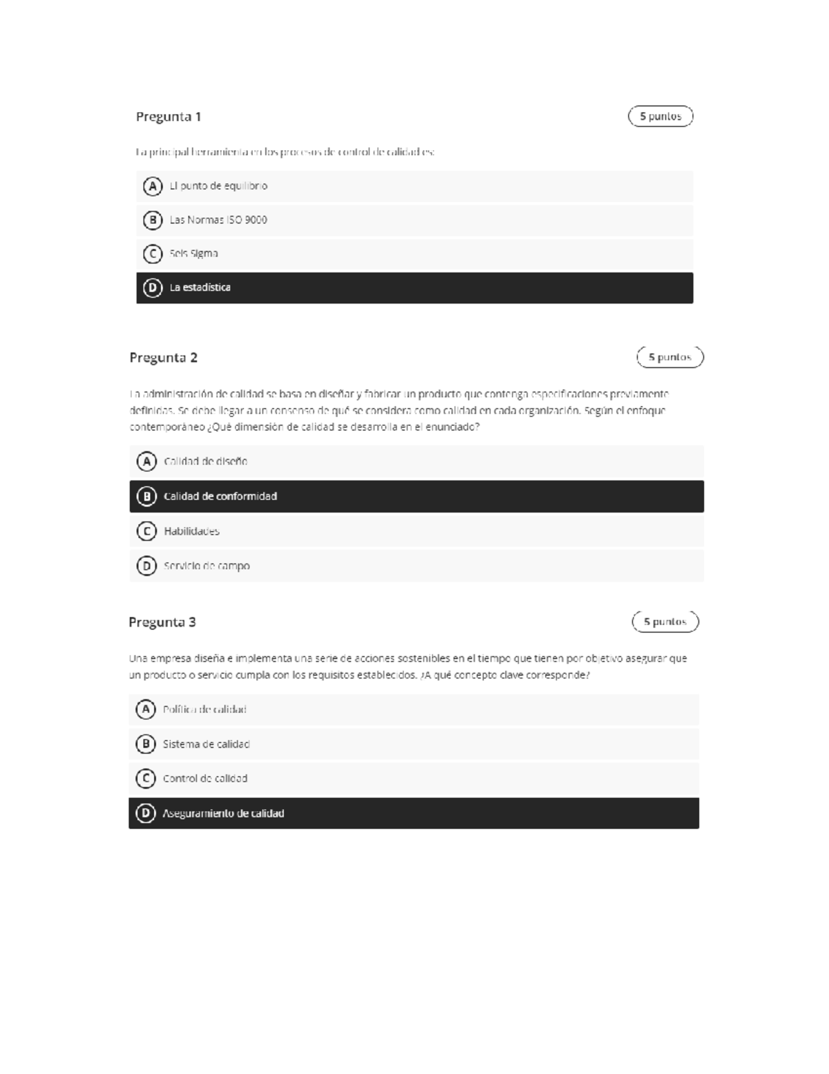 Examen Final de Gestión de Operaciones 101140 - Preguntas y Respuestas - Studocu