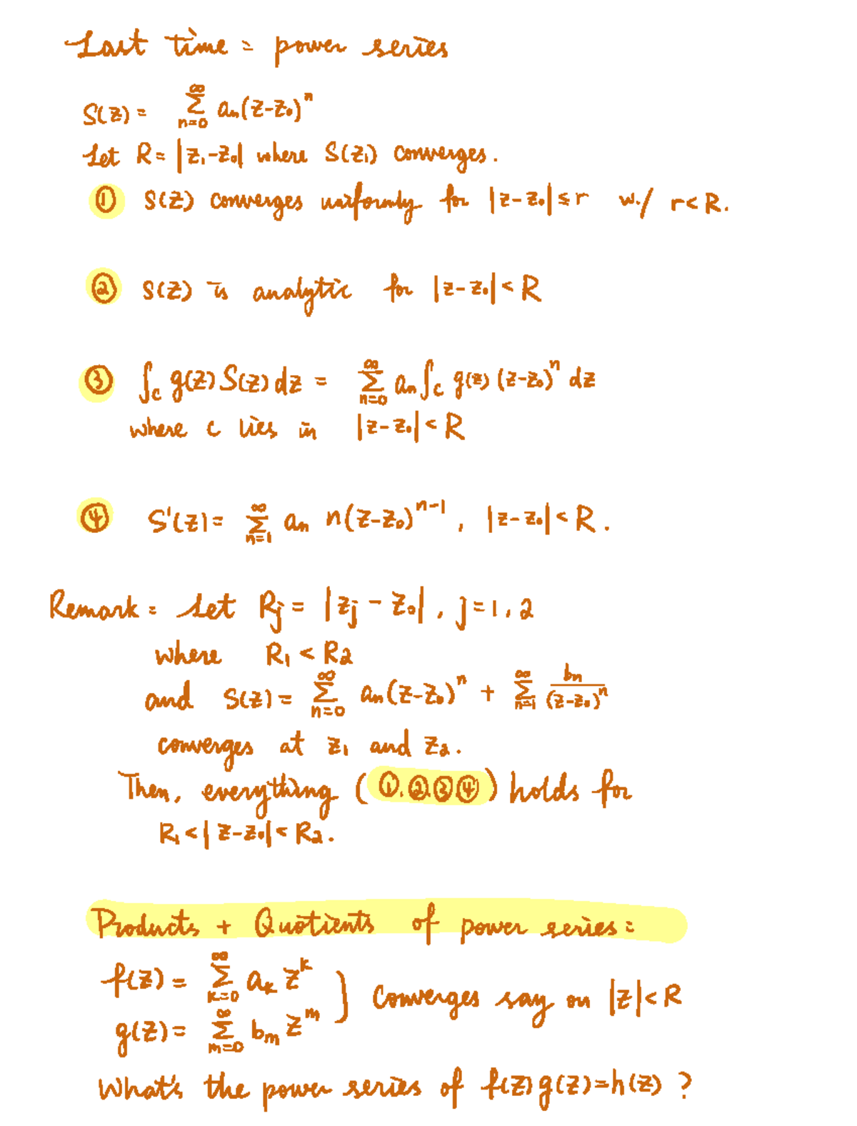 Residue - Professor Emmett Wyman Introduction to Complex Variables with ...