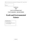 earth and environmental - Grade: 12 - New South Wales Higher School ...