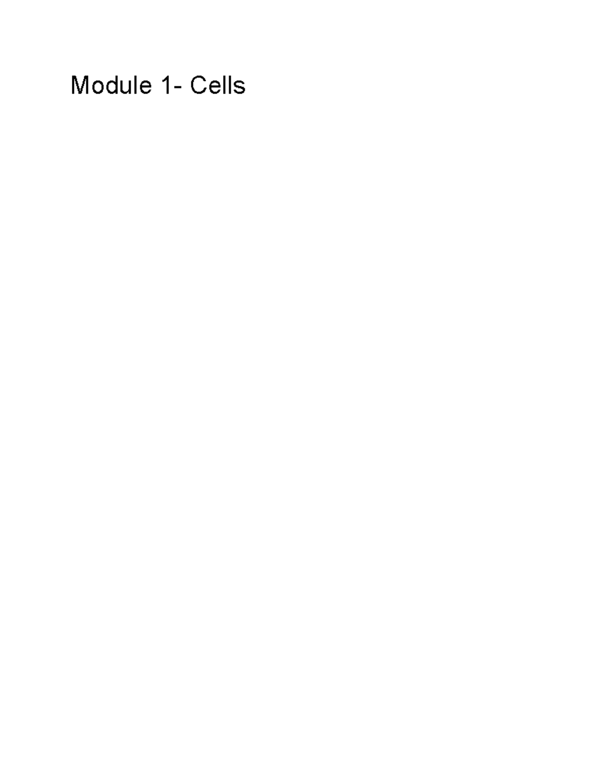 Preliminary Bio Study Notes: Understanding Cell Types and Functions ...