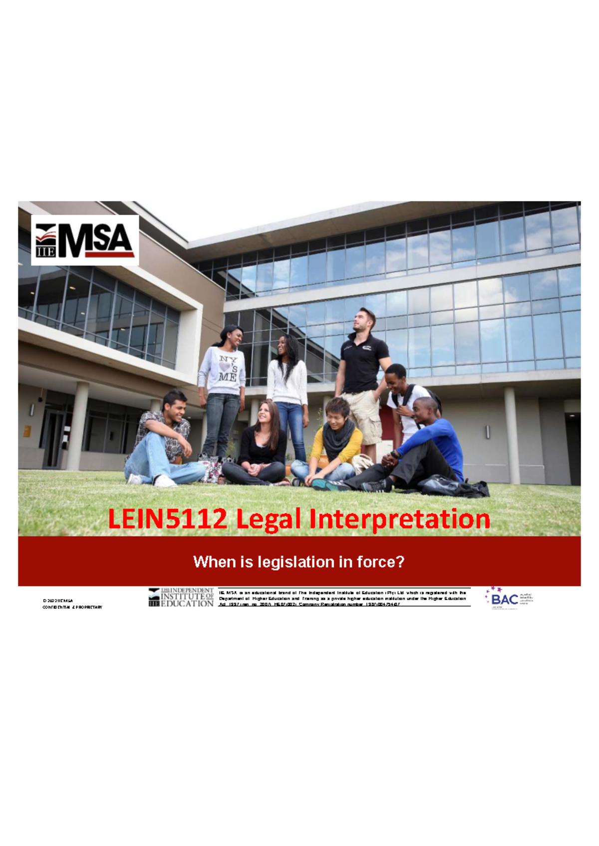Legislation Passage and Promulgation Procedures - LEIN5112 - Studocu