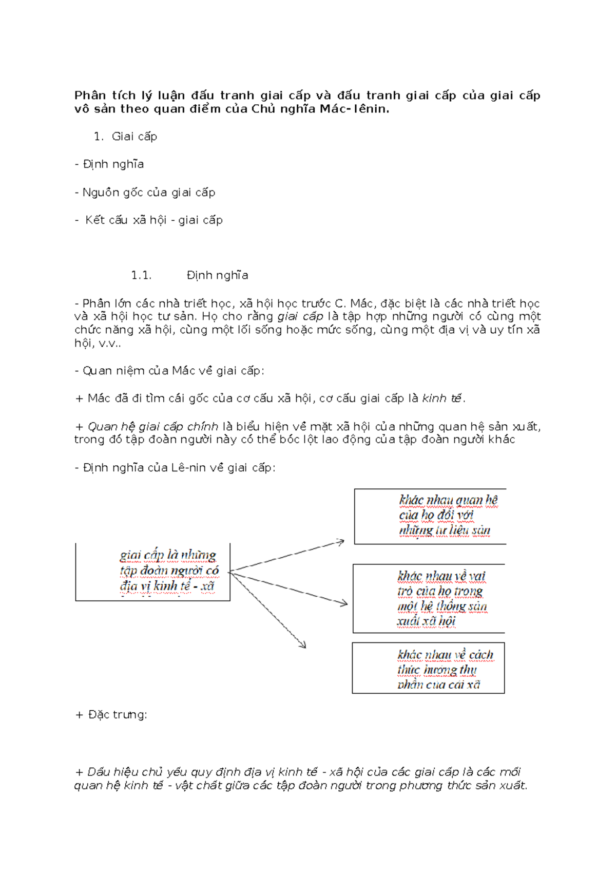 Triet C3 N5 - thanks - Phân tích lý luận đấu tranh giai cấp và đấu ...