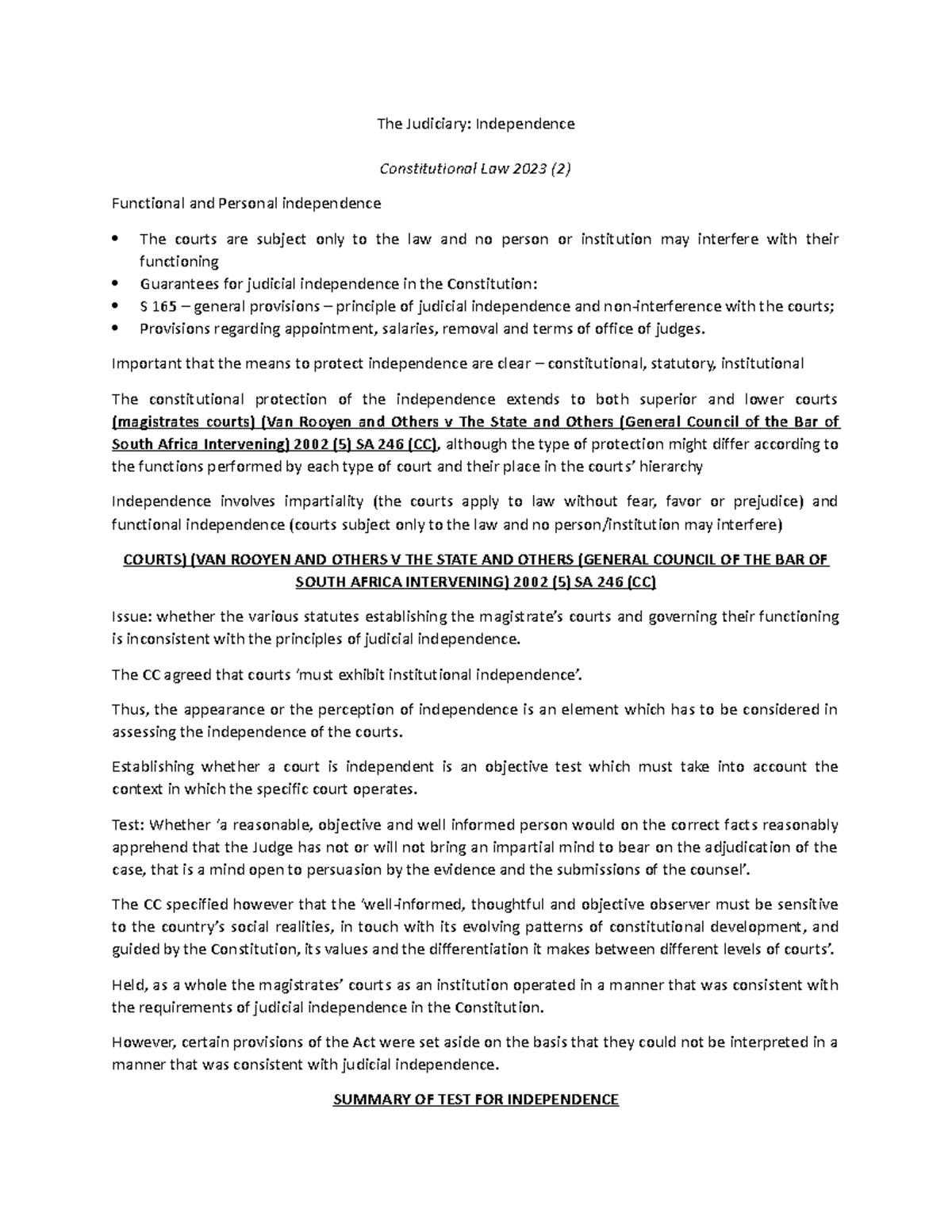 Judicial Independence in Constitutional Law 2023: Key Principles and ...