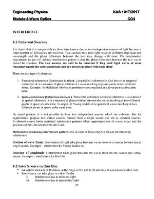 Engineering Physics Unit-1 - MODULE 1 OSCILLATIONS AND SHOCK WAVES ...