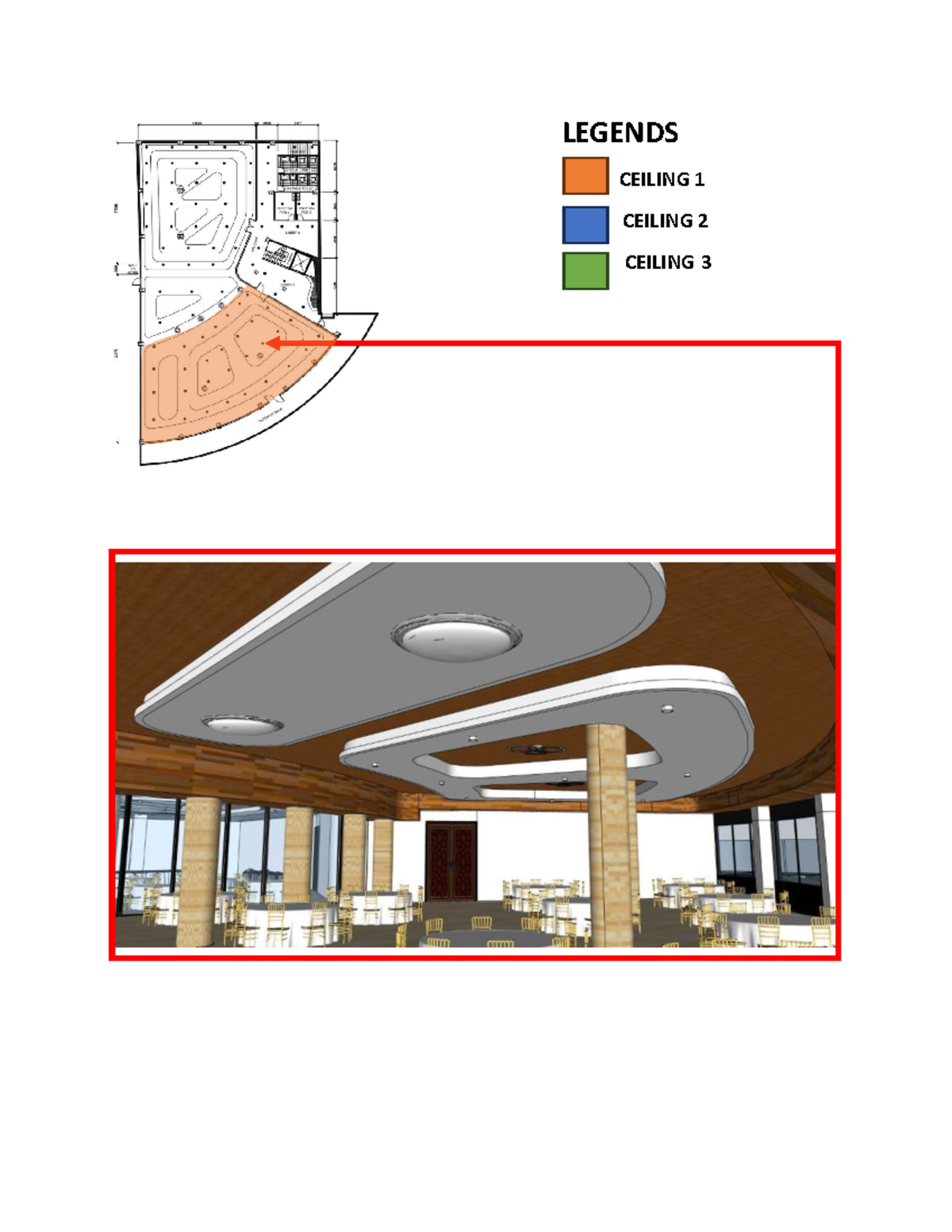 Ceiling Design - Bs In architecture - LEGENDS CEILING 1 CEILING 2 ...