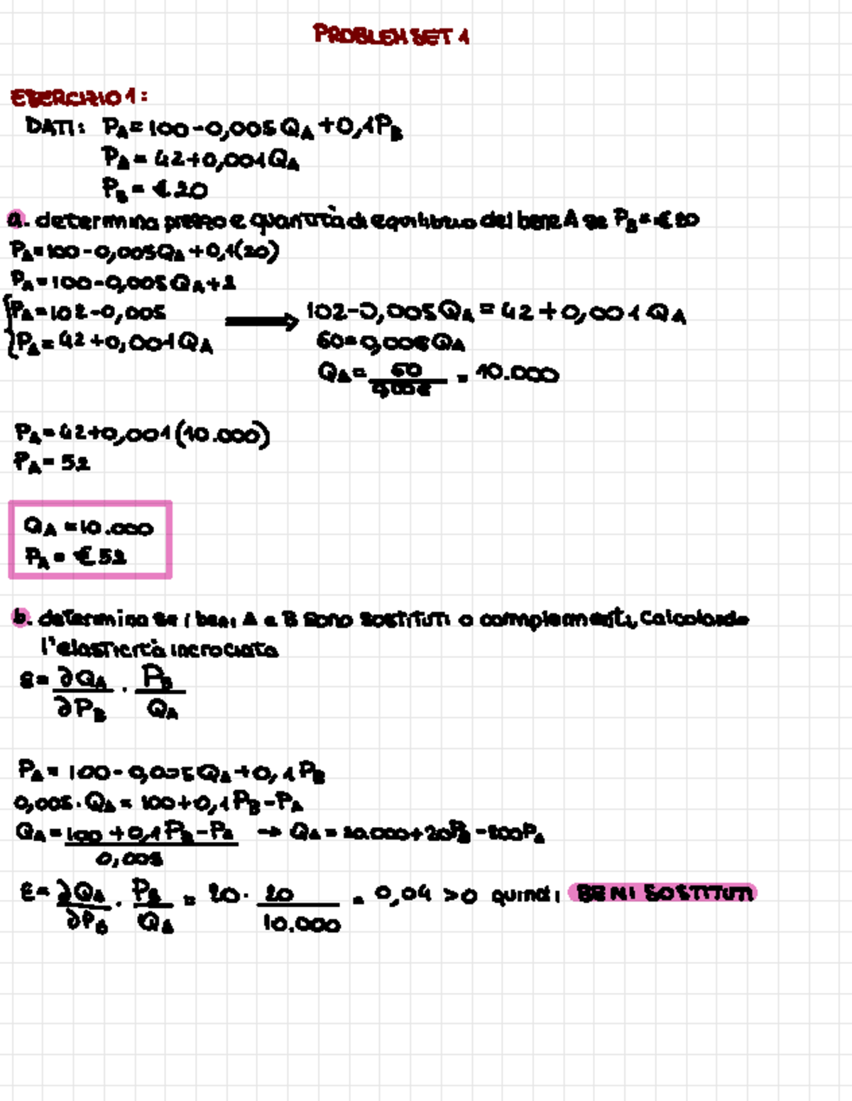 Problem Set 1: Equilibrium Price & Quantity Analysis - Studocu