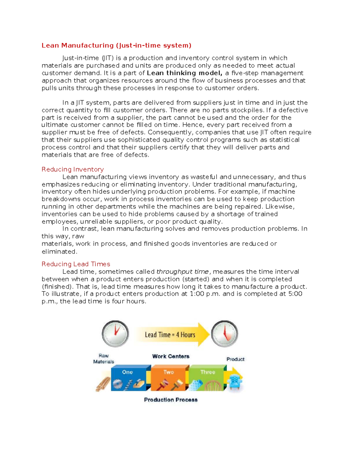 Lean Manufacturing - strategic cost management - Lean Manufacturing ...