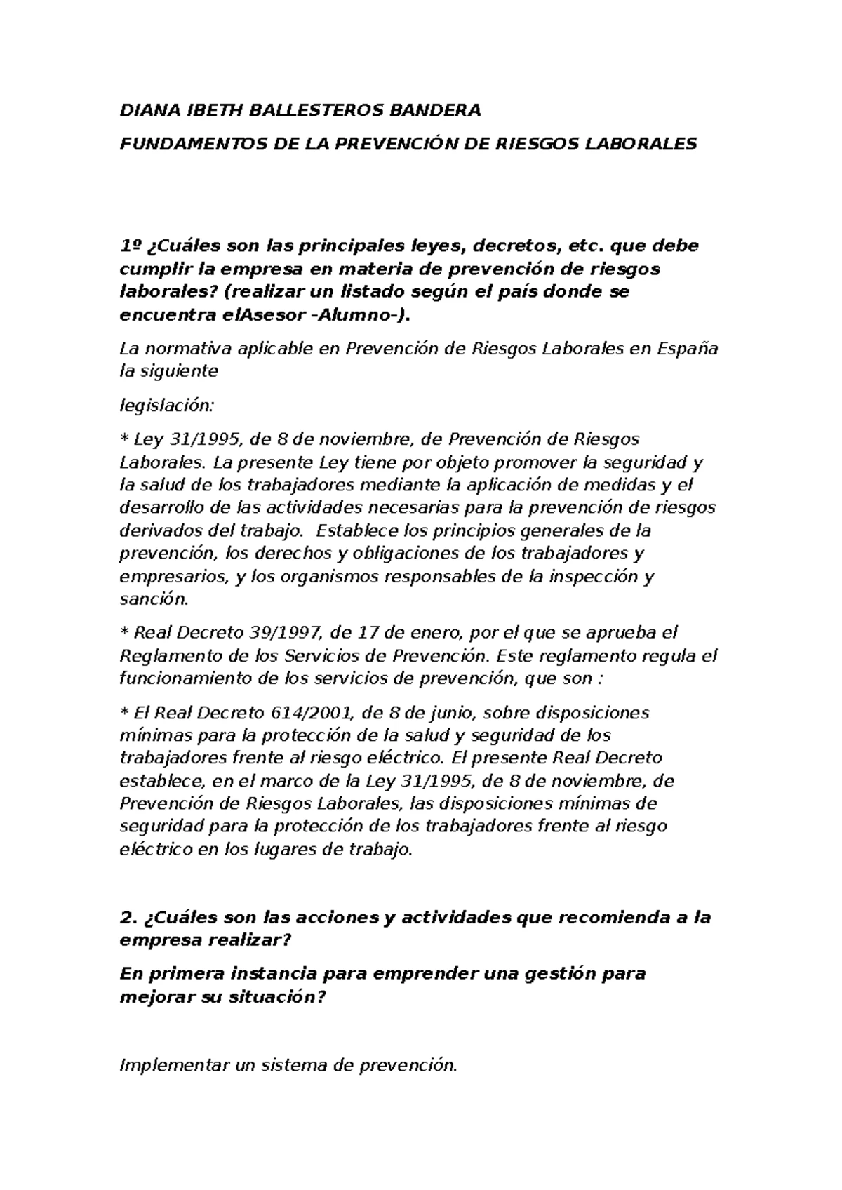 Examen IP059: Fundamentos en Prevención de Riesgos Laborales 2021 - Studocu