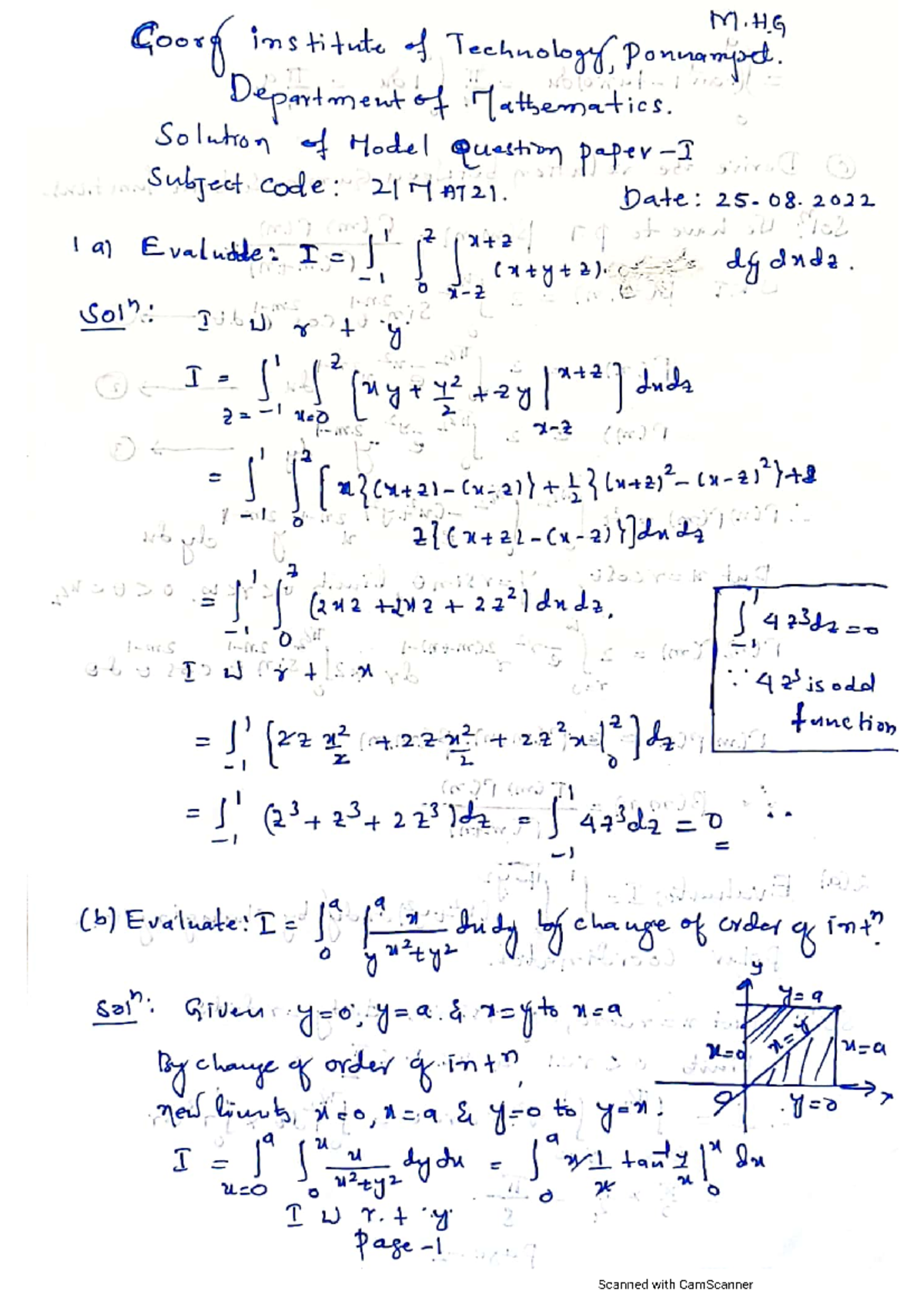 21MAT21-Solution of model question paper -1 - Discrete mathematics and graph theory - Studocu