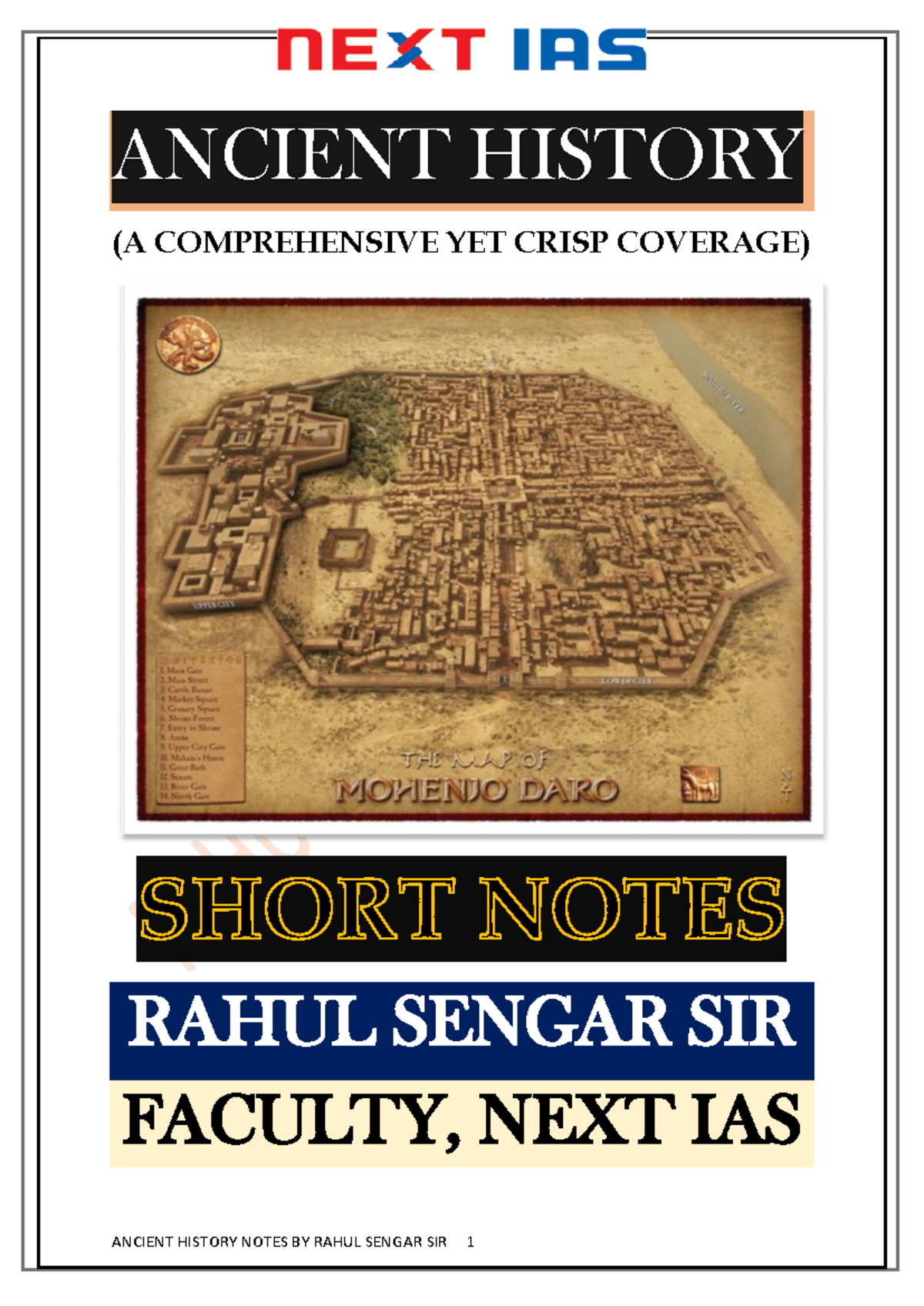 Next IAS Ancient History Short Notes - A Comprehensive Guide - Studocu