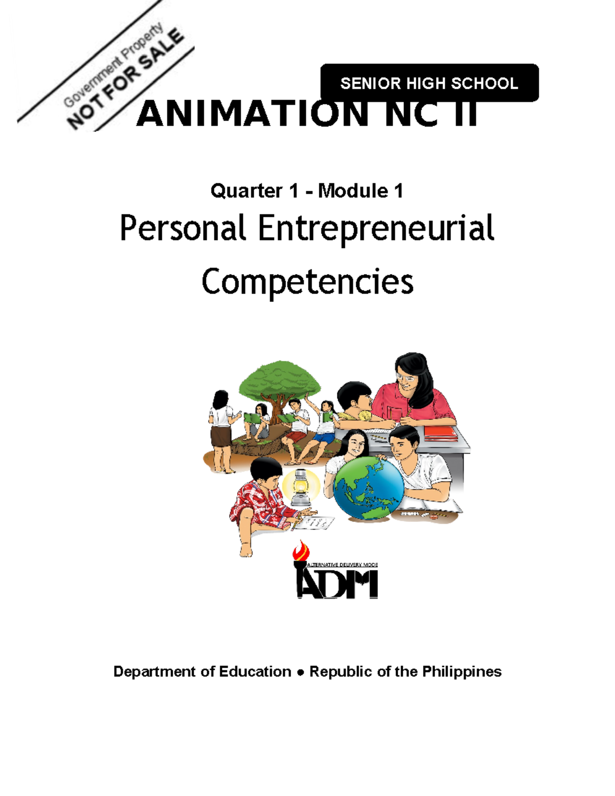 Animation NC II - Quarter 1: Personal Entrepreneurial Competencies ...