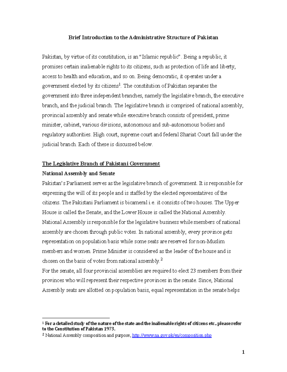 An Overview of the Administrative Structure of Pakistan 101: Key ...