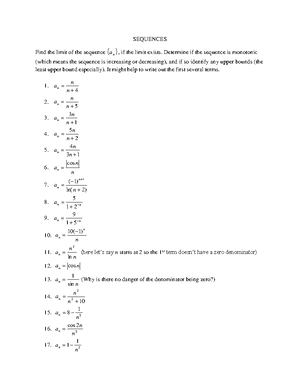 Geometric & Telescoping Series Problems - Math 101 Practice Set ...