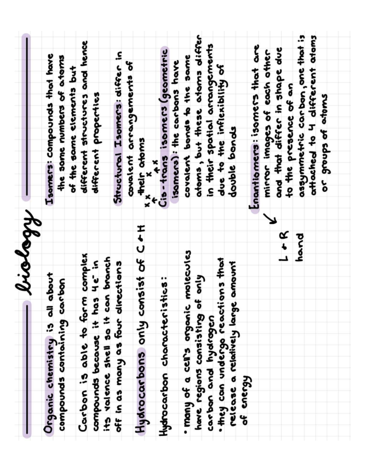 BIO 101: Summary of Isomers in Organic Chemistry - Studocu