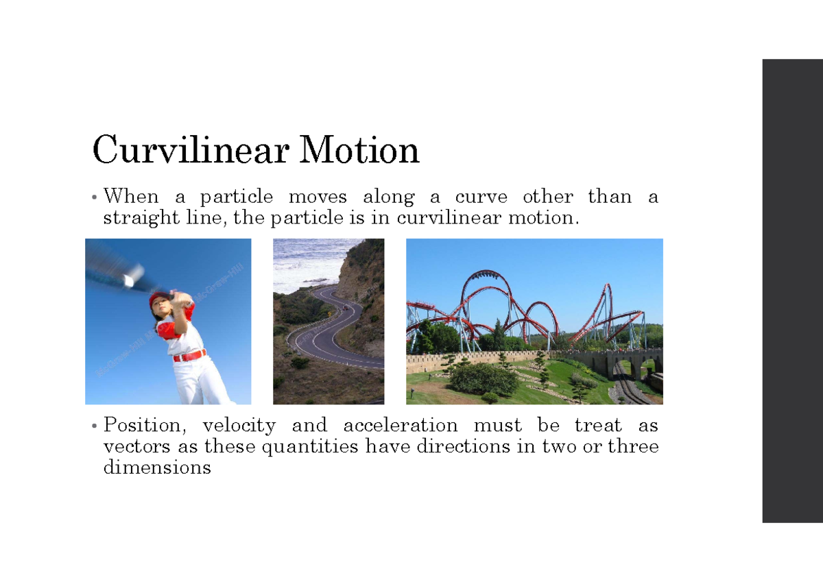 ENME600009 Kinematics & Dynamics: Curvilinear Motion Concepts - Studocu