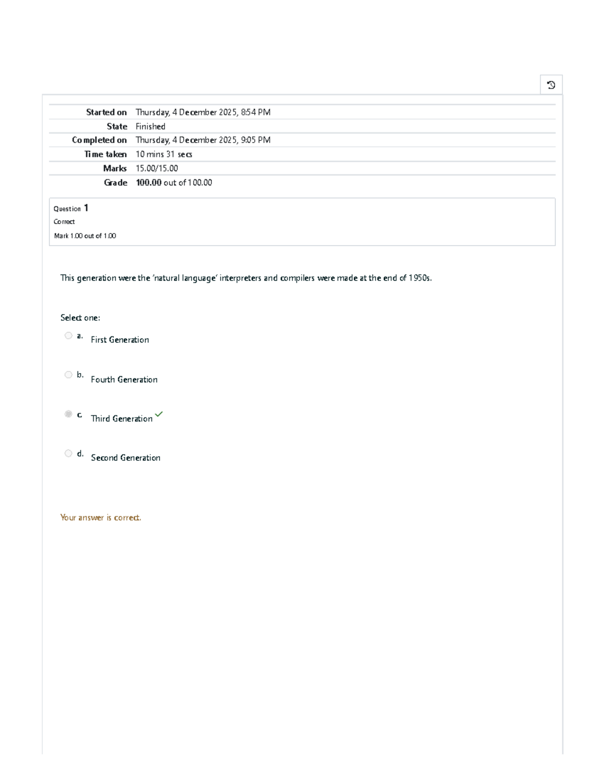 Prelim Lab Quiz 1 Review - Computer Generations and Programming - Studocu