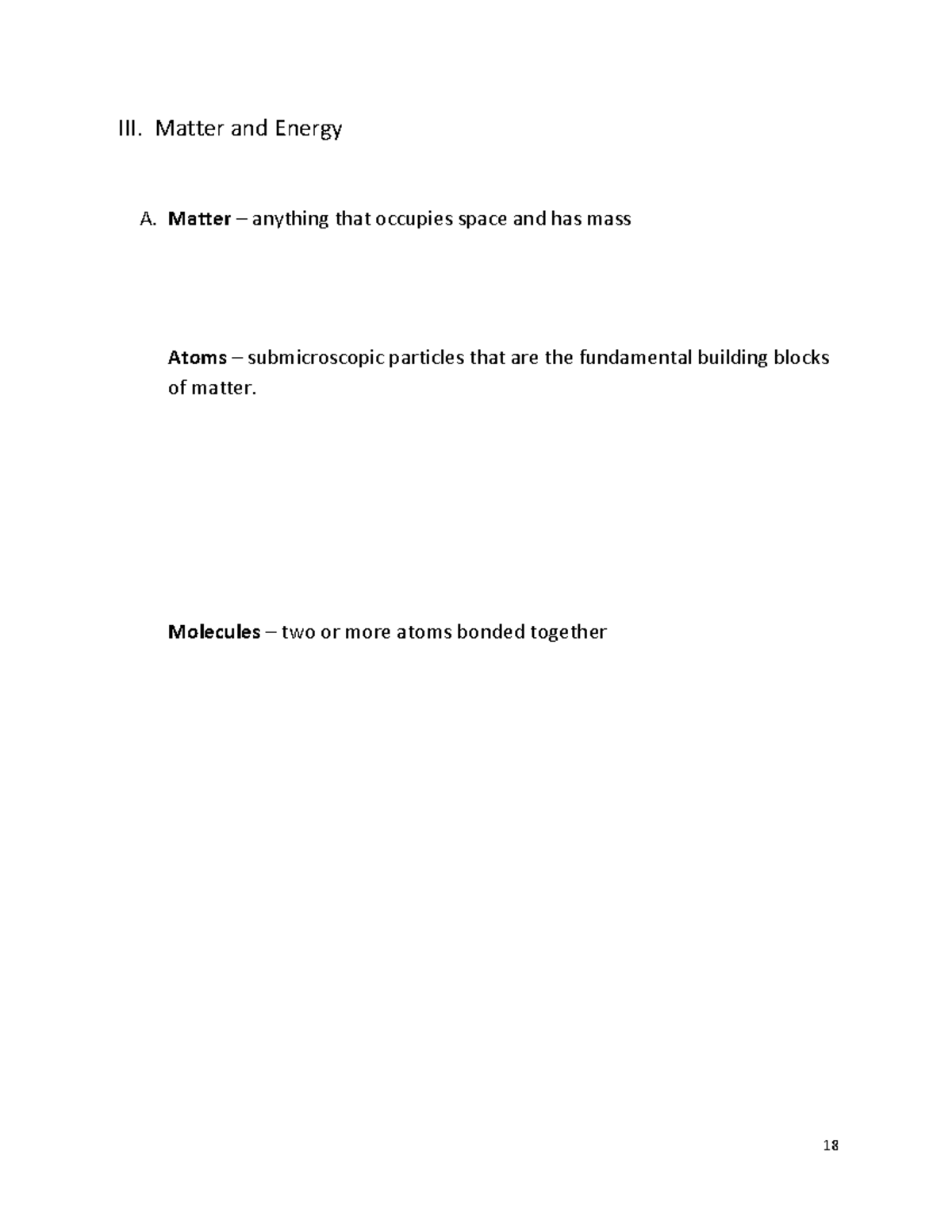 Matter and Energy Concepts: Properties, Changes, and Conservation ...