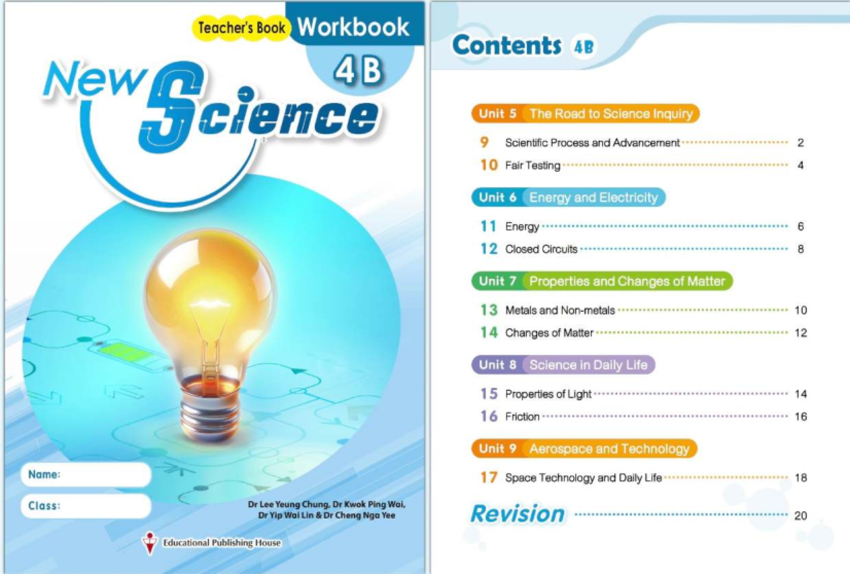New Science 4B Workbook: Units on Inquiry, Energy, Matter, and ...