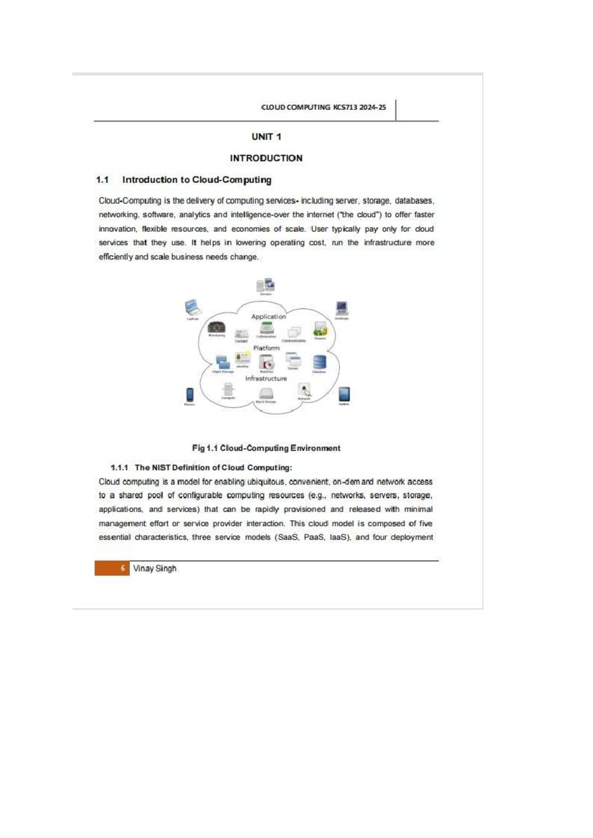 Cloud Computing KCS713: Unit 1-3 Overview and Key Concepts - Studocu