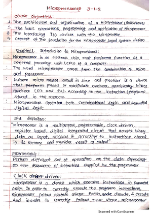 Microprocessors-Question-Bank - Microprocessor and Assembly Language - Studocu