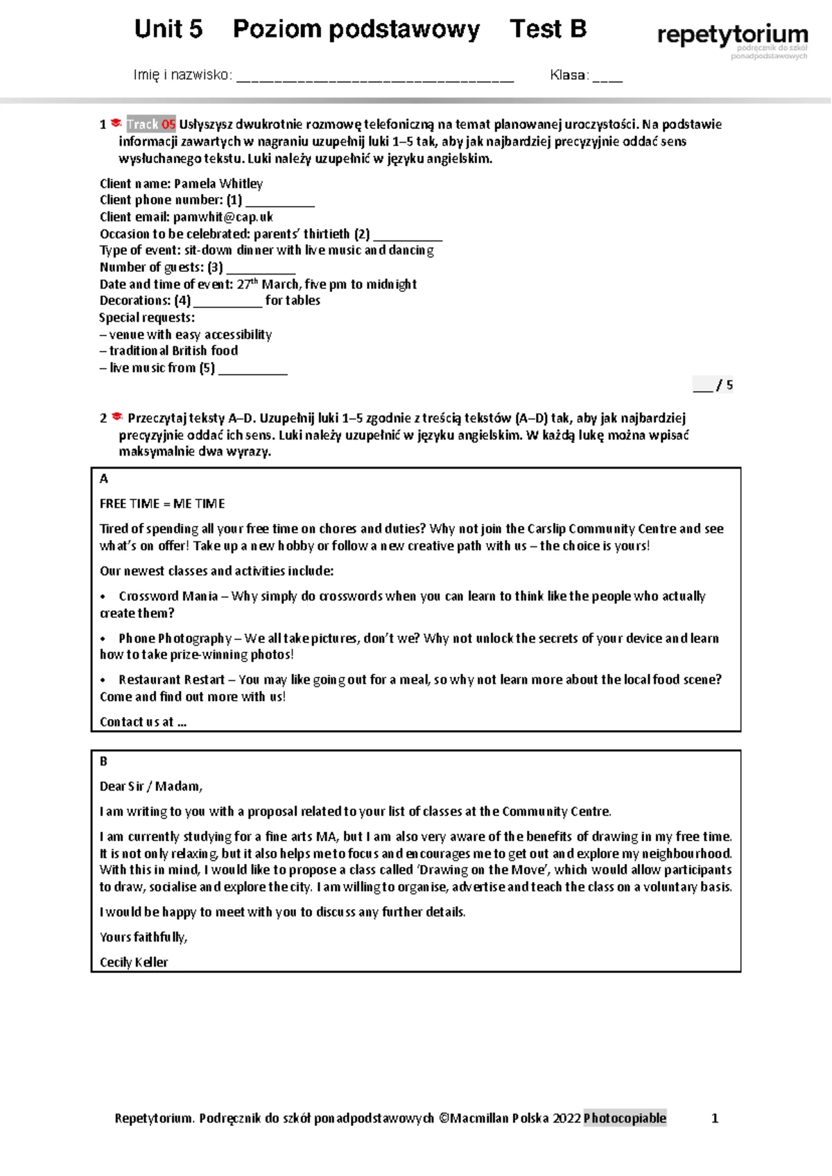 Focus 4 2E Student's Book - With Answers (B2/B2+) PDF Guide - Studocu