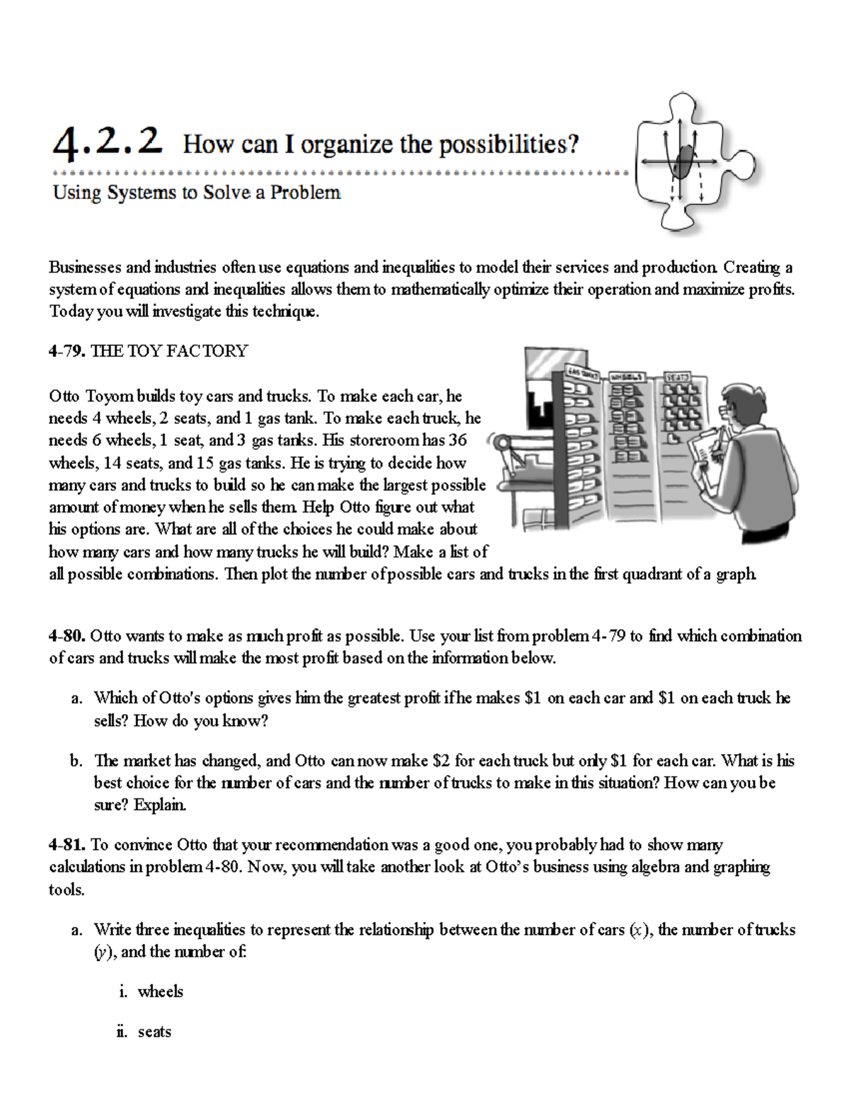 4 - This is a guide to worksheet - Businesses and industries often use ...