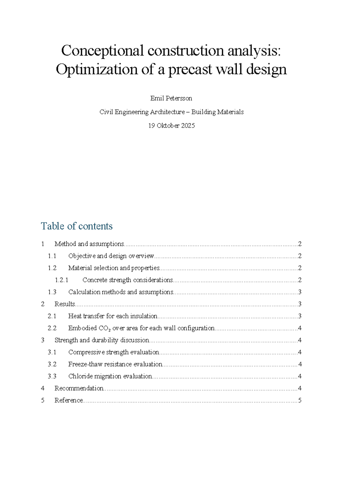Optimizing Precast Wall Design: Analysis & Recommendations K0002B 2025 ...