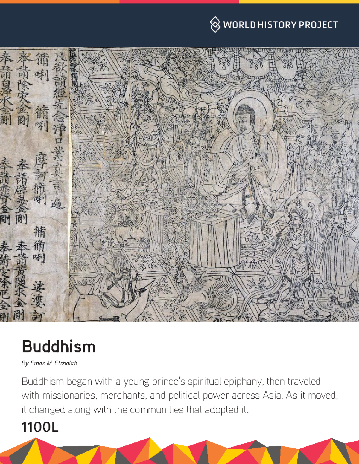 Buddhism: Origins, Spread, and Social Impact in Asia (1100L) - Studocu
