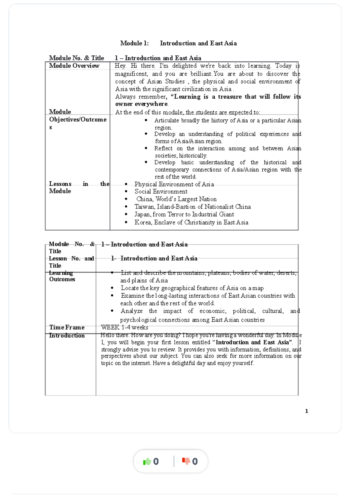 Asian Studies Module 1: Introduction to East Asia and Cultures - Studocu