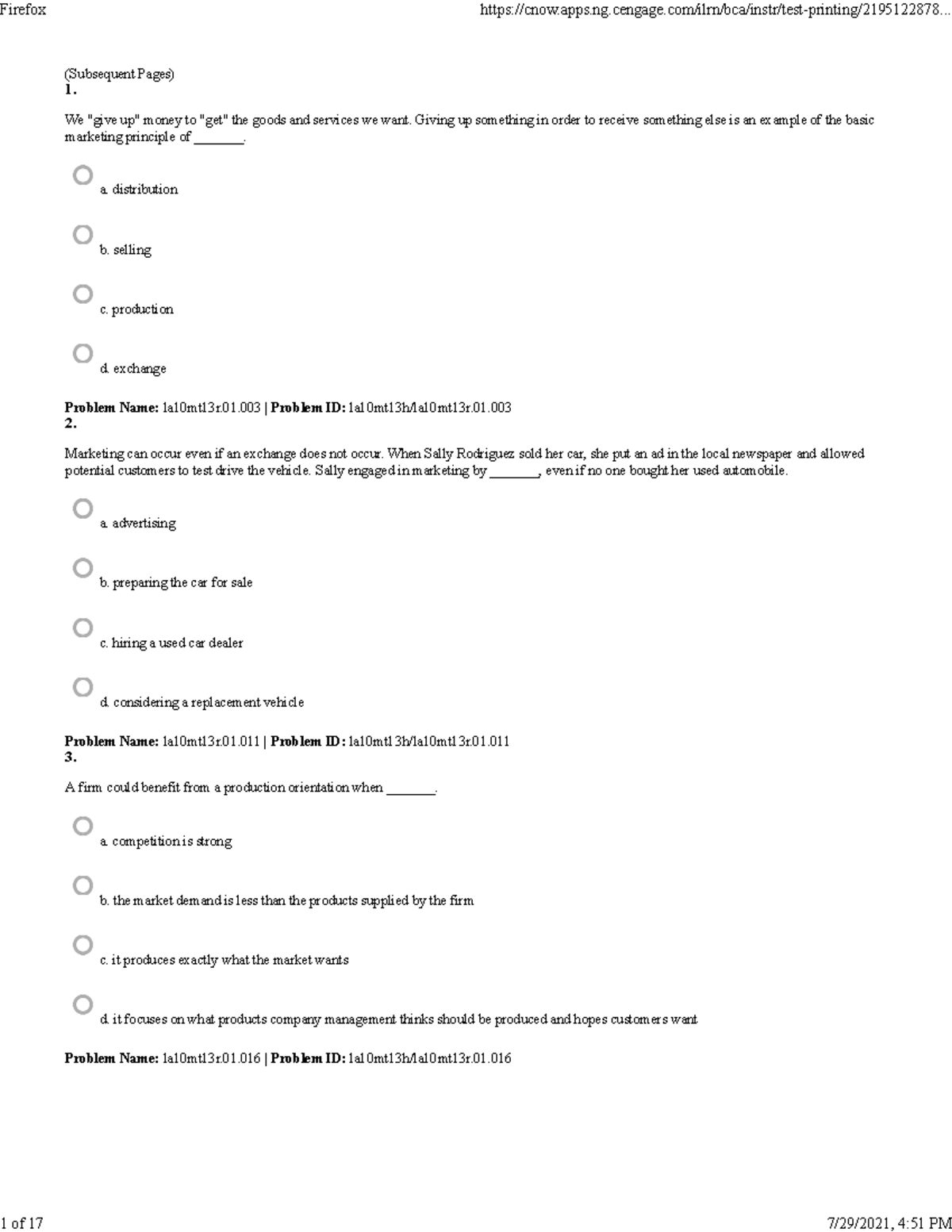BUS200 M02 Midterm Review Summer 2021 Chapters 1-7 Overview and Key ...