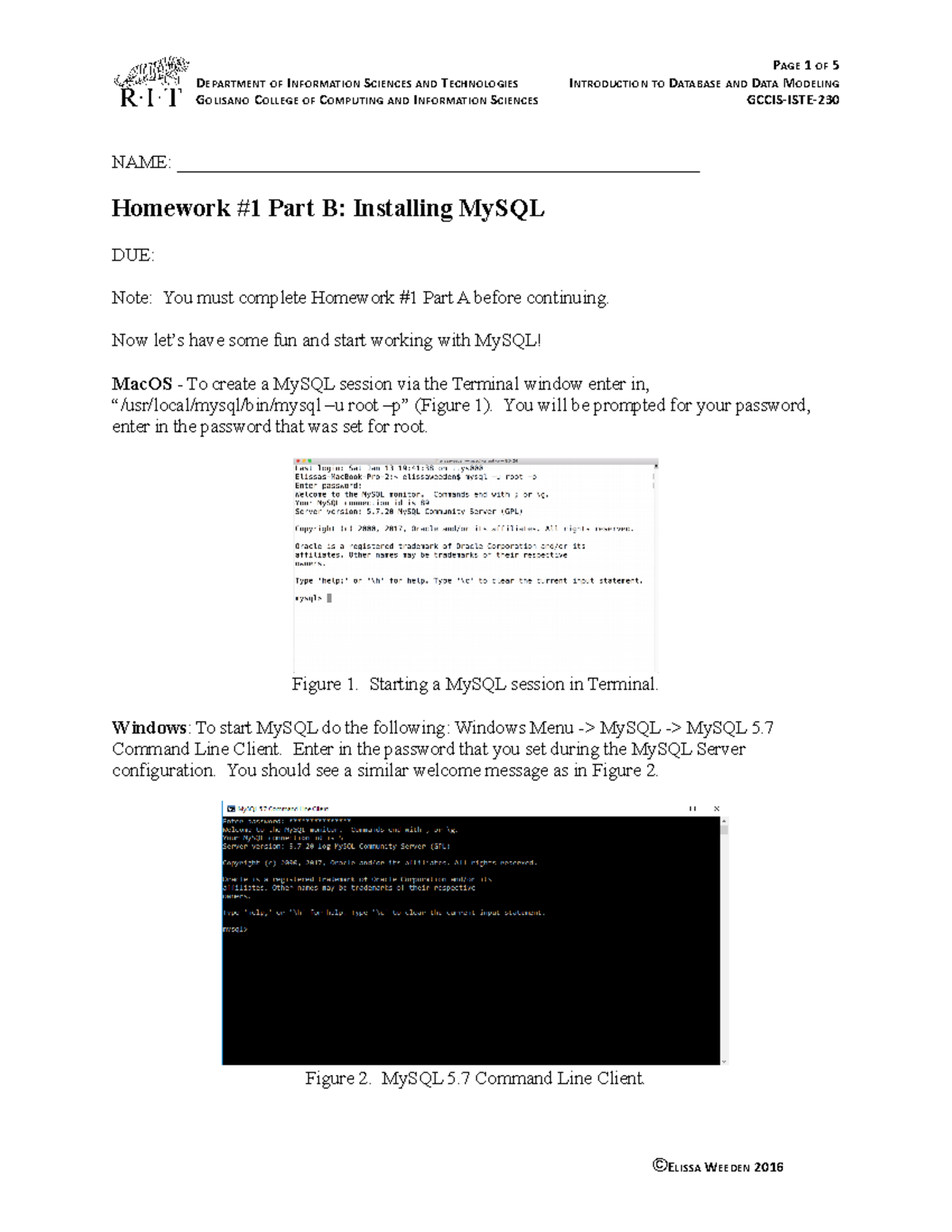 HW1 Part B 2175 - HW 1 tutorial - D EPARTMENT OF I NFORMATION S CIENCES ...