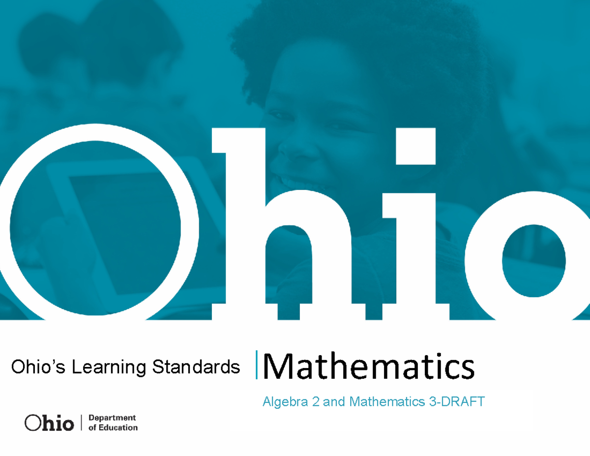 Algebra 2 MATH 3 course standards draft 2021 overview and guidelines ...