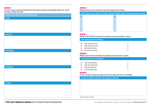 Unit 3 Finance Revision Learning Aim E BTEC L3 - Unit 3: Personal and ...