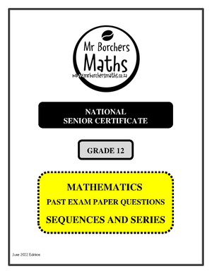 Gr 12 2020 Mathematics Paper 1 - Topic Revision Questions - Mathematics ...