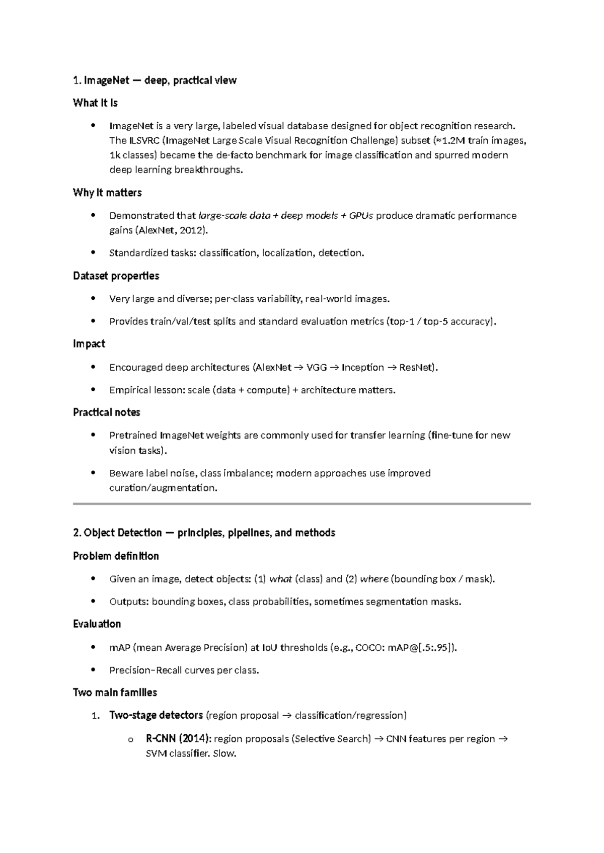 Unit 5 DL - Comprehensive Deep Learning Notes on ImageNet & Object ...