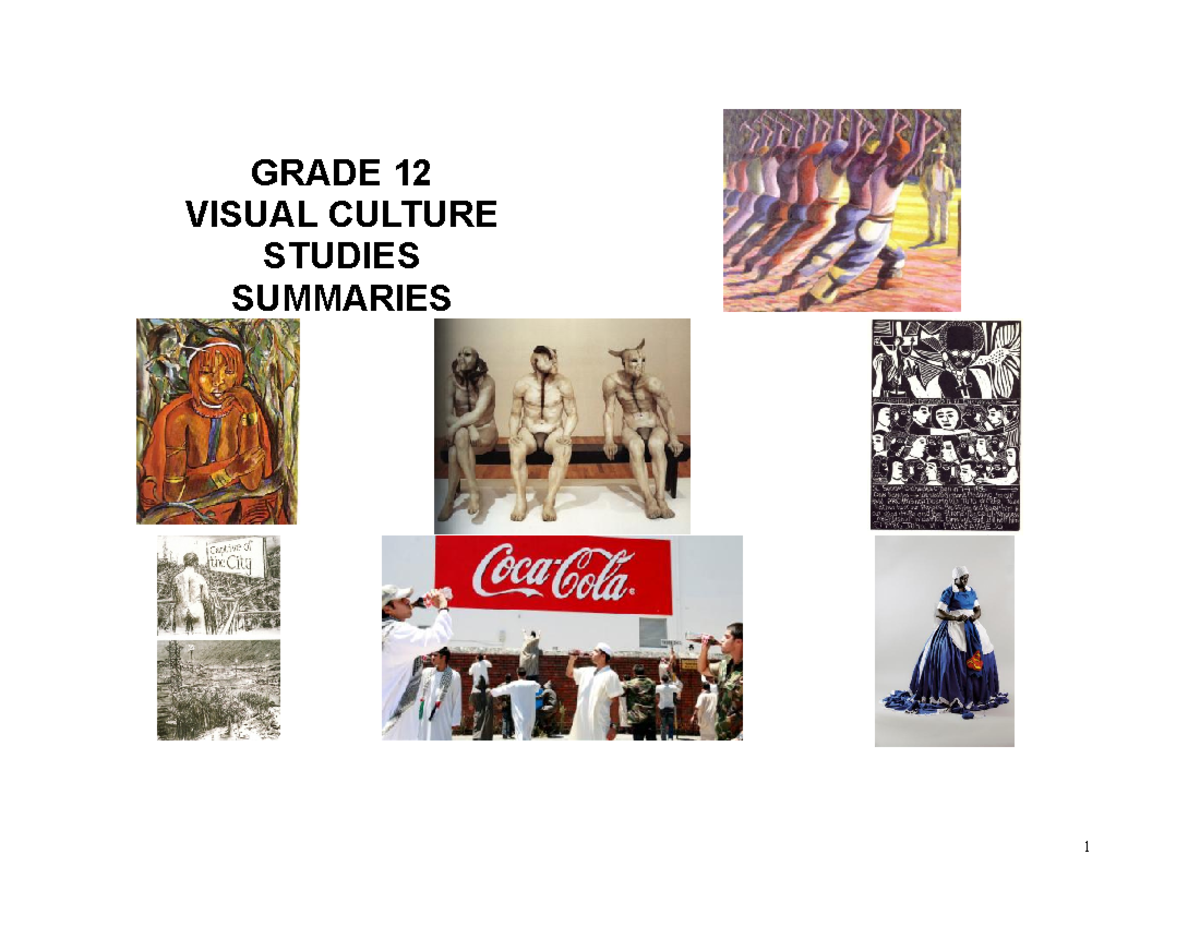 Grade 12 VCS Art Summaries: Key Concepts & Artists Explored - Studocu