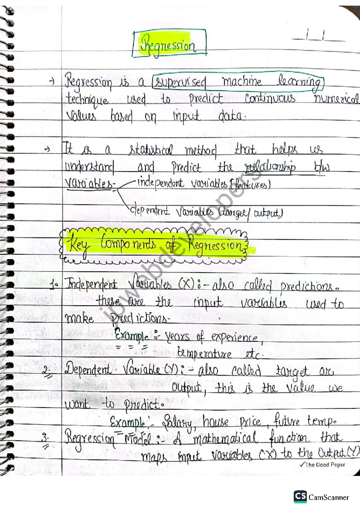 Regression Analysis: Understanding Supervised Learning Techniques CS ...