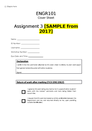 Engr101 Final Cheat sheet - Foundations of Engineering - Studocu