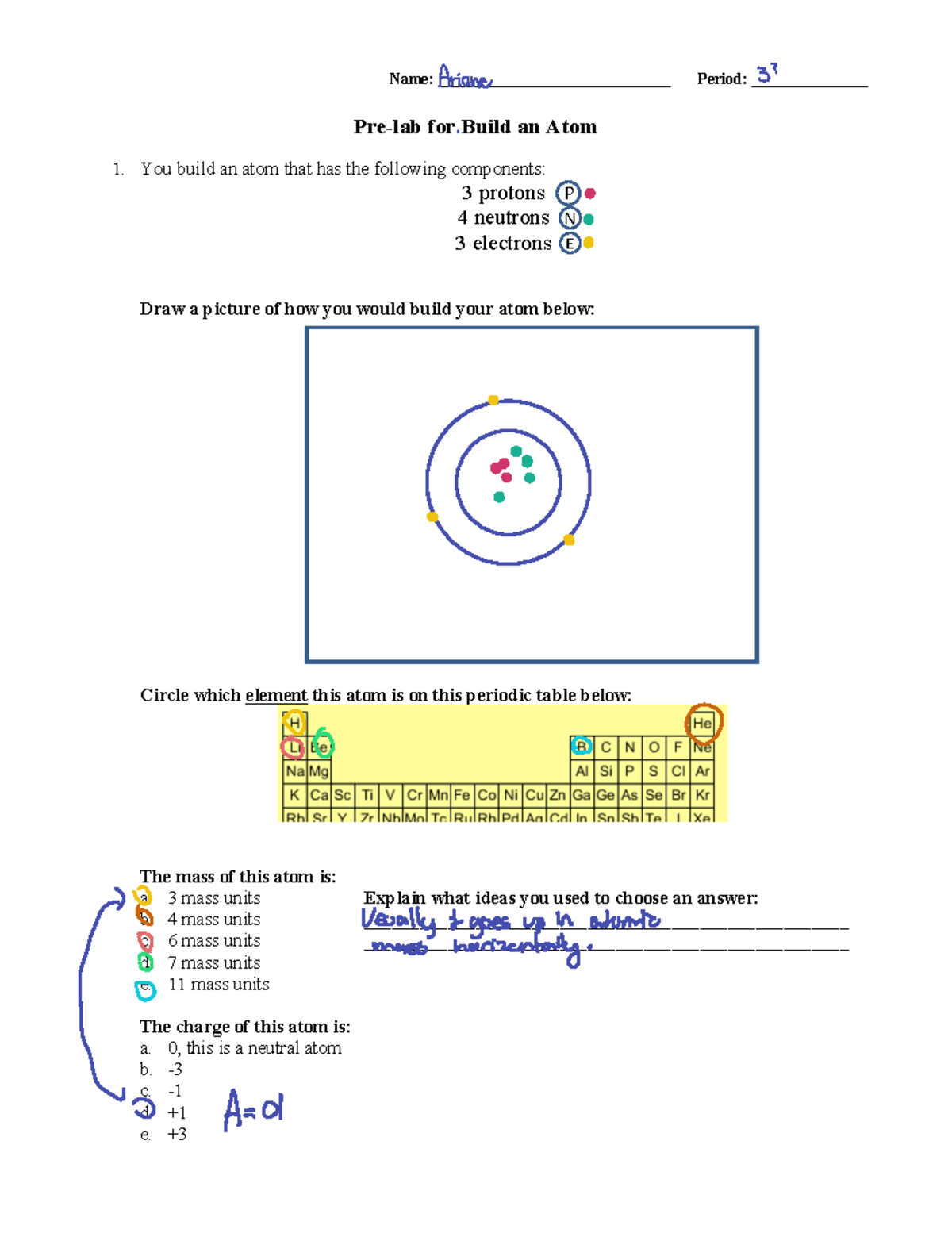 Build an Atom Worksheet: Understanding Atomic Structure and Changes ...