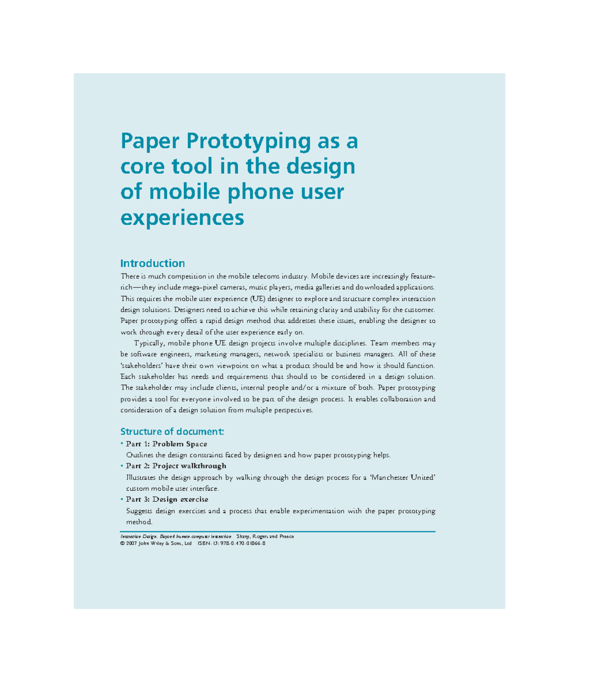 Protopying - A core tool in design - Paper Prototyping as a core tool ...