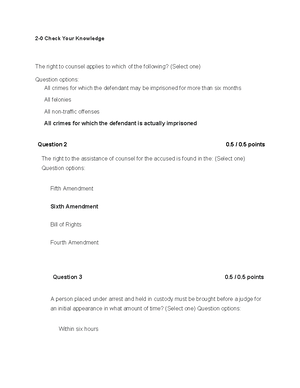 Chapter 3 Check your knowledge - Chapter 3 Check your knowledge 1 ...