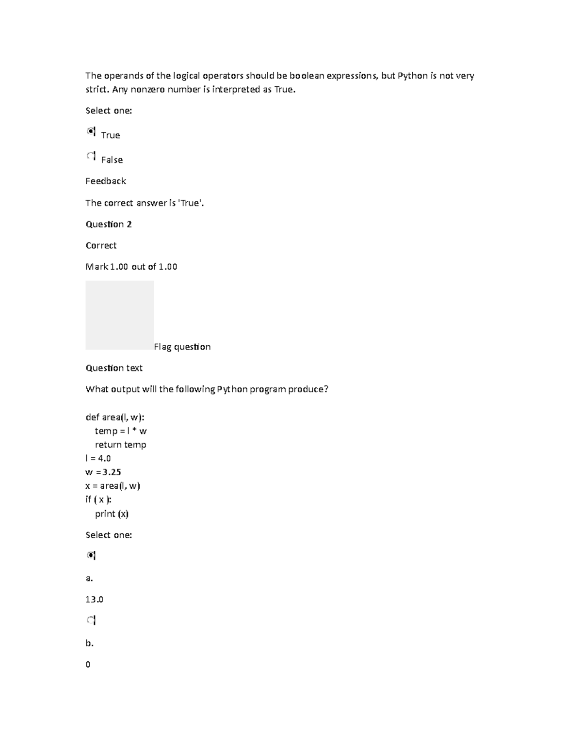 programming fundamental Graded quiz unit 6 - The operands of the ...
