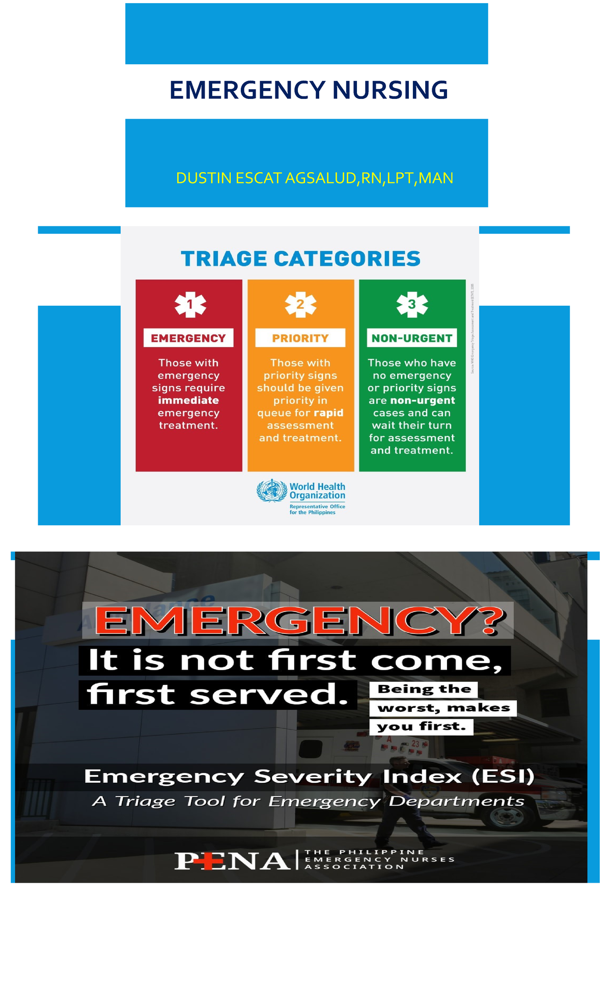 EME 301 Triage Categories for Emergency Nursing: A Comprehensive Guide ...
