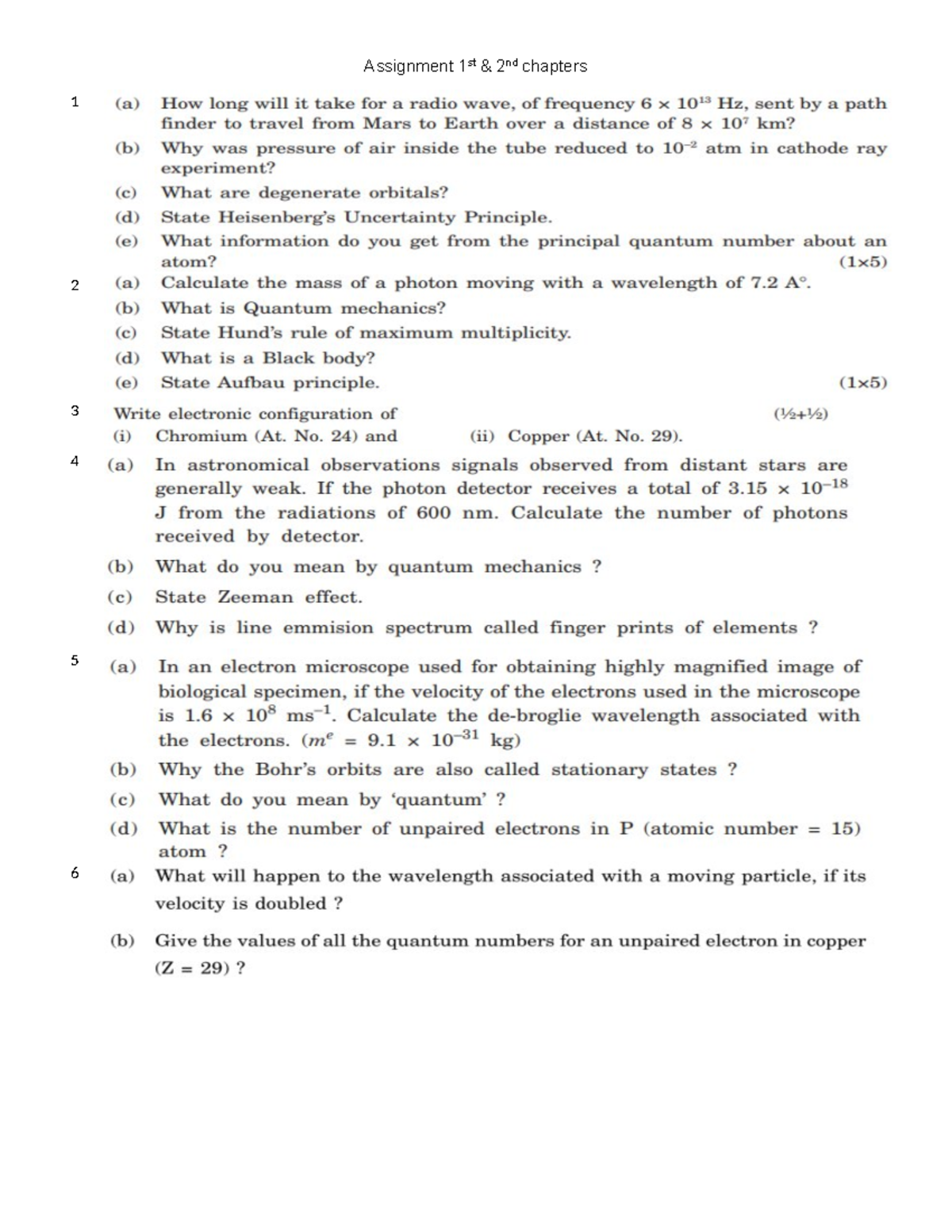 Assignment on Stoichiometry and Gas Laws (Chapters 1-14) - Studocu