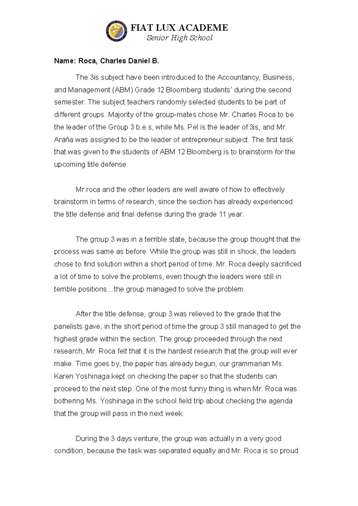 ABM 12 Bloomberg Title Defense Insights by Charles Roca - Studocu
