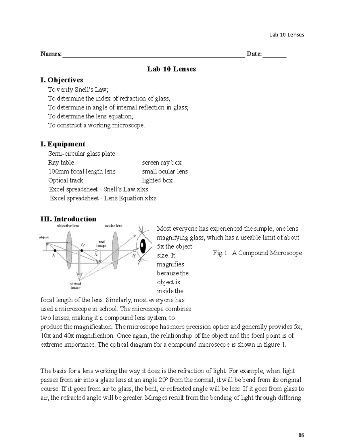 DL Lab 10 - lenses lab worksheet - Names