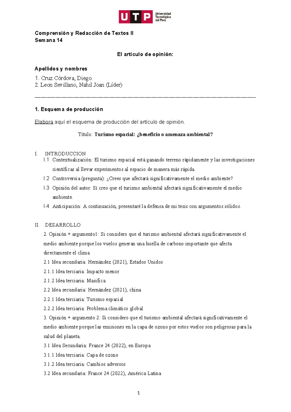S14 Articulo DE Opinion Version Final - Comprensión y Redacción de ...