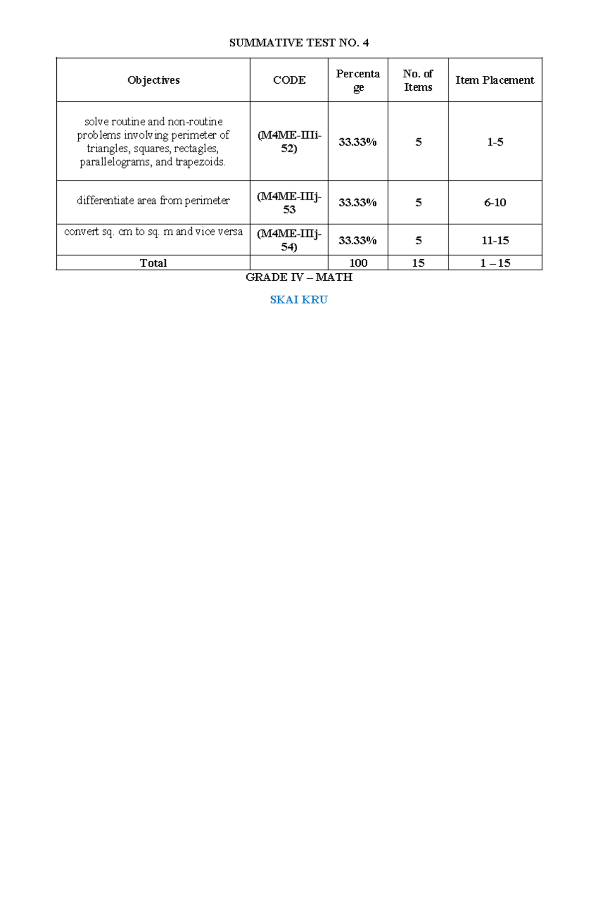 Math G4 Q3 Sum Test #4 - PP_G4_Q3_SumTest #4.docx - SUMMATIVE TEST NO ...